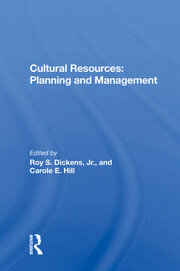 Cultural Resources: Planning And Management - 1st Edition - Roy S. Dic