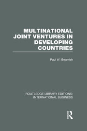 Multinational Joint Ventures in Developing Countries (RLE Internationa