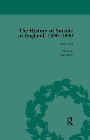 The History of Suicide in England, 1650–1850, Part I Vol 1 - 1st Edi