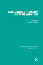 Language Policy and Planning: Volume III Language Policy in Education
