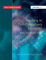 Teaching in Post-Compulsory Education: Policy, Practice and Values - 1